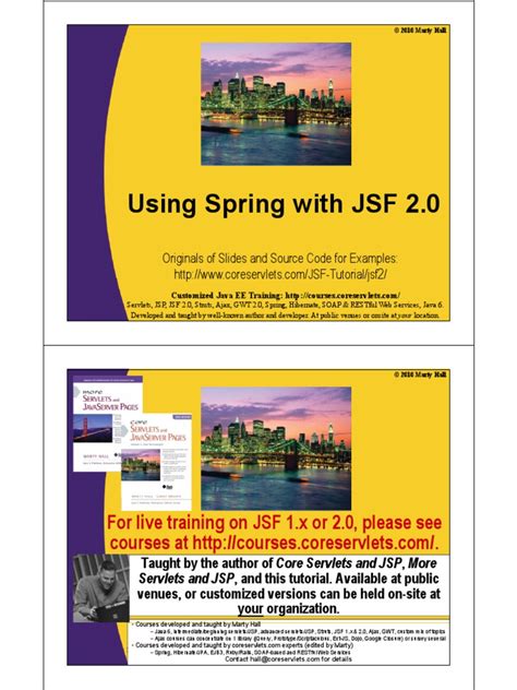Jsf2 Using Spring Pdf Pdf Java Server Faces Web Application