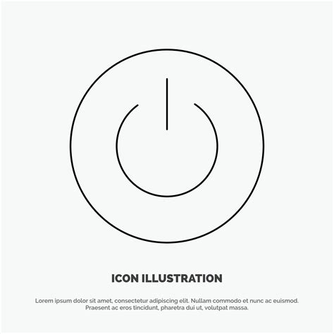 Interface On Power Ui User Line Icon Vector 14696692 Vector Art At Vecteezy