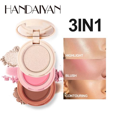 Handaiyan High Gloss Powder Blusher For 3in1 All In One Makeup