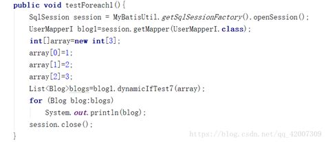 动态sql（二） foreach sql foreach csdn博客