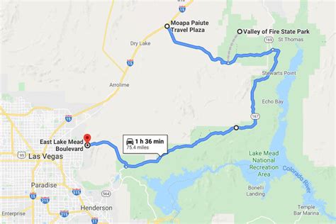 Valley Of Fire State Park Map
