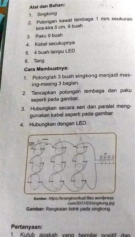 Solved 1 Kutub Apakah Yang Bernilai Positif Dan Negatif Paku Atau