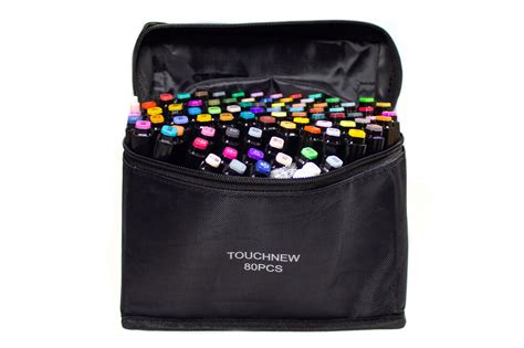 Маркеры Touch New 80 цветов для скетчинга в черных корпусах купить в магазине цена фото отзывы