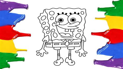 سبونج بوب رسم وتلوين للأطفال رائع جدا How To Draw Spongebob Easy