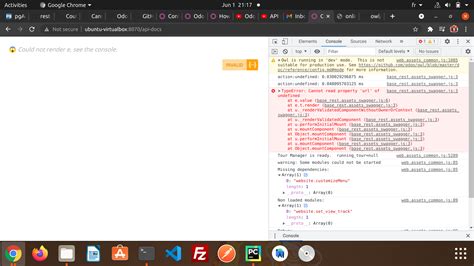 could not render e see the console · issue 162 · oca rest framework