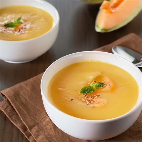 Easy Chilled Cantaloupe Soup Refreshing Healthy And Flavorful Soup