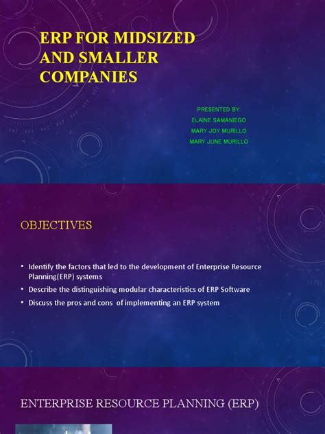 Erp Benefits For Mid Sized Companies Pdf Enterprise Resource Planning Cloud Computing