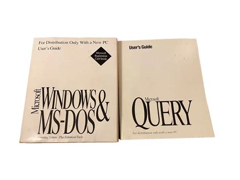 Microsoft Windows V31 And Ms Dos Users Guide 1993 Manual Query Vintage £1606 Picclick Uk