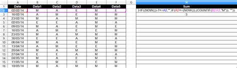 microsoft excel count instances of a letter in a row if a certain cell in that row contains a