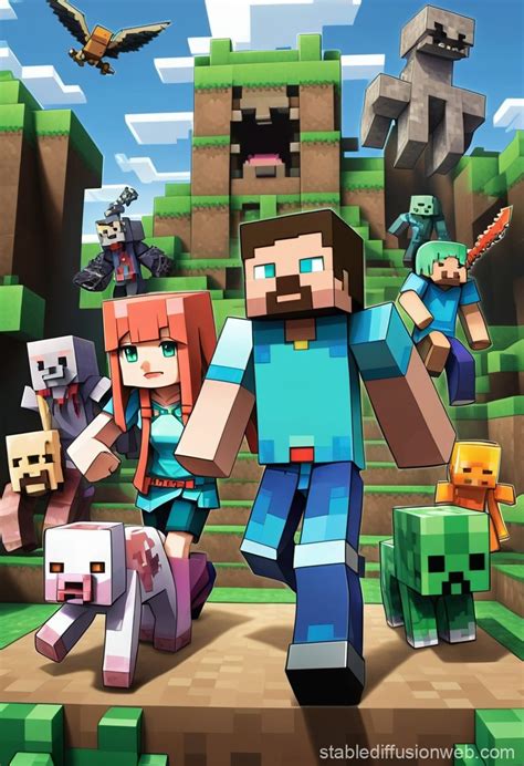 Minecraft Anime Stable Diffusion Online