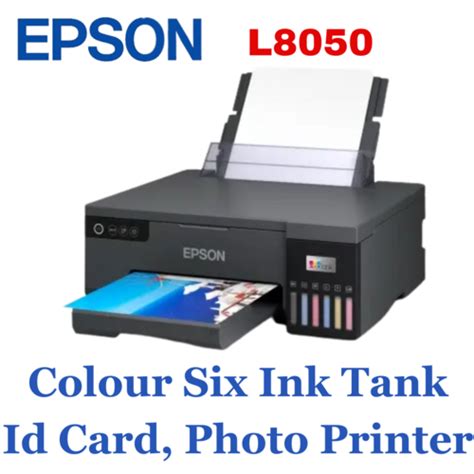 Epson Color Eco Tank L8050 Photo Printer Id Card Printer Single