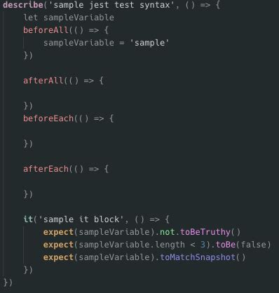 Jest Test Language Support Visual Studio Marketplace