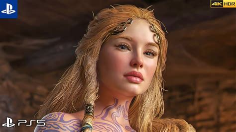 Sif Scenes And Best Moments God Of War Ragnarok Ps5 4k Youtube