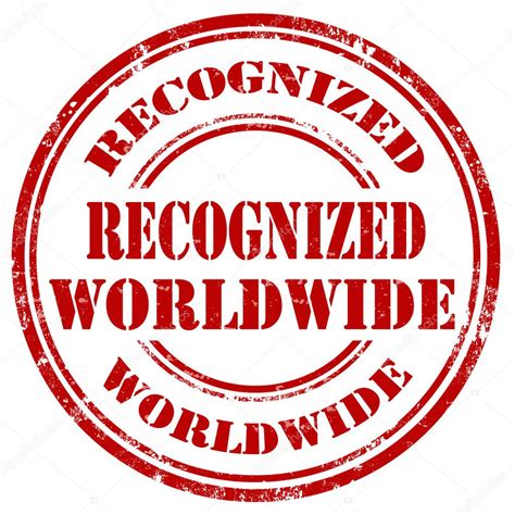Recognized Worldwide Stamp Stock Vector Carmen Dorin 46332943
