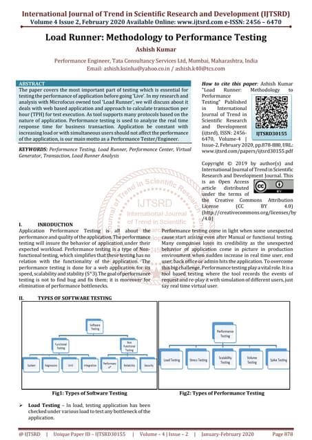 Load Runner Methodology To Performance Testing Pdf
