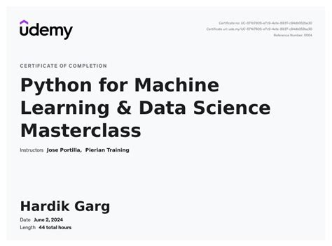 Completed Python For Machine Learning Course Hardik Garg Posted On The Topic Linkedin
