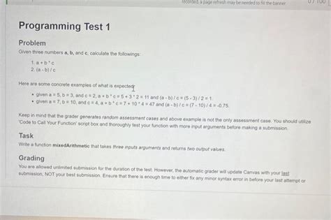 Problem Given Three Numbers A B And C Calculate The Chegg