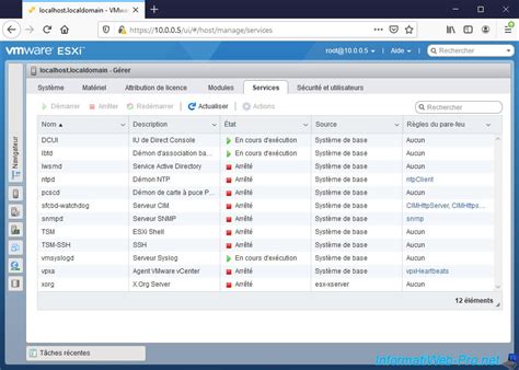 Complete Presentation Of The VMware Host Client Web Client Of VMware ESXi 6 7 VMware