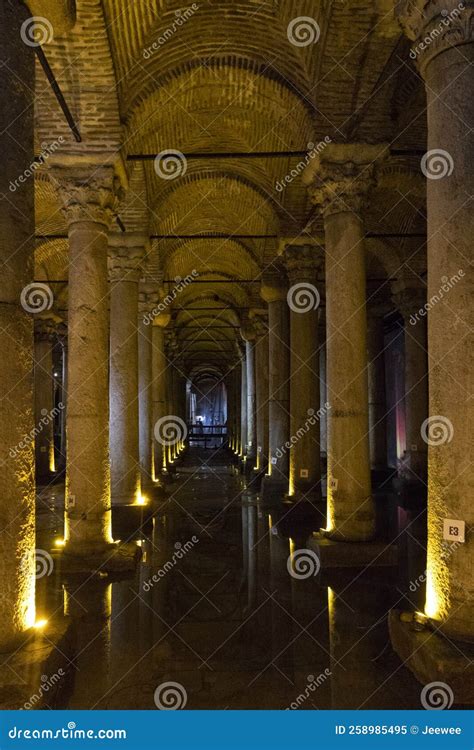 Intern Of The Basilica Cistern A Byzantine Cistern In Istanbul Turkey Stock Image Image Of