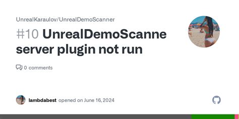 Unrealdemoscanner Server Plugin Not Run Issue Unrealkaraulov Unrealdemoscanner Github