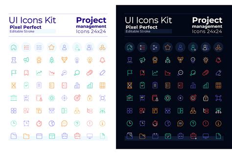 Project Management Pixel Perfect Icons Graphic By Bsd Studio Creative Fabrica