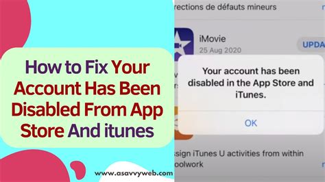 How To Fix Your Account Has Been Disabled From App Store And Itunes A