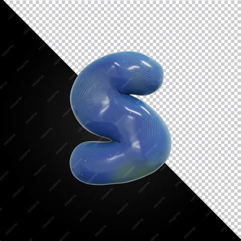 Premium Psd 3d Rendering Of Alphabet Letter S Isolated