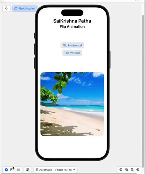 Saikrishna Patha Pmi Pmp®pmi Acp®csm® On Linkedin Swiftui Flip Animation