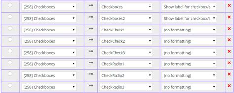 Checkboxes Field Formidable PRO2PDF