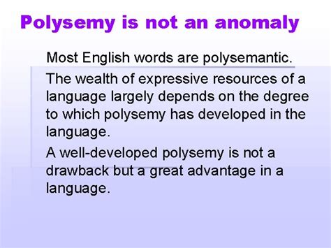 Polysemy Lecture 4 Polysemy 1 2 3 4