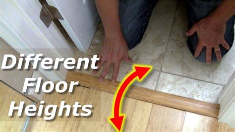 How Make A Transition Between Floor Heights From Tile A Doovi
