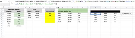 Google Sheets Match Table With Database Based On Input And Return