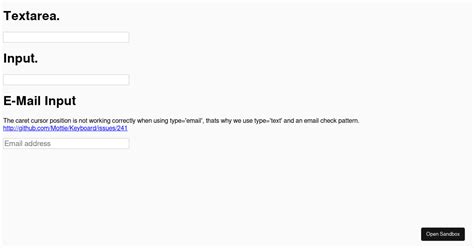 React Virtual Keyboard Basic Demo Forked Codesandbox