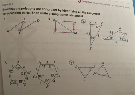 Solved Show That The Polygons Are Congruent By Identifying
