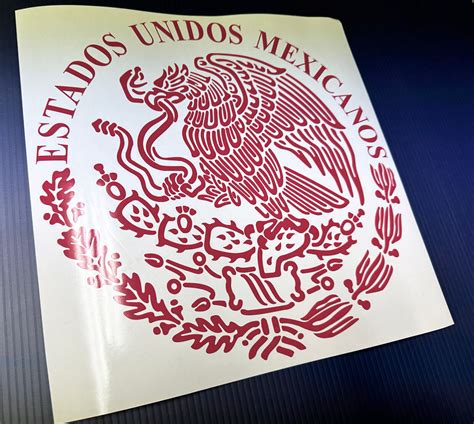 Estados Unidos Mexicanos Vinyl Decal Sticker Mexico Eagle Aguila Flag