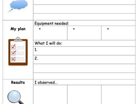 Investigation Template Teaching Resources