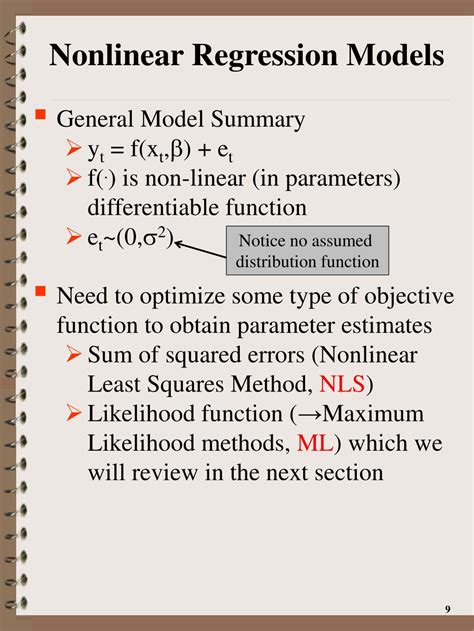Ppt Nonlinear Regression Models Powerpoint Presentation Free Download Id 6516693