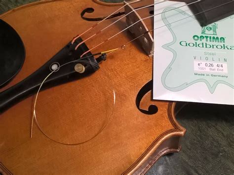 Optima Goldbrokat Violin E String Bigviolinshop