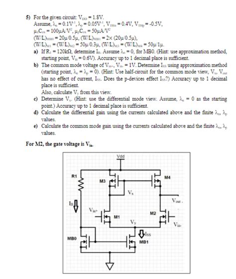 Solved For The Given Circuit Vpp V Assume Chegg