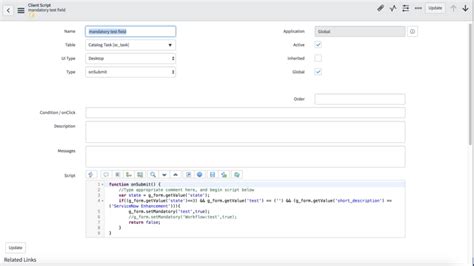 Required Field On Catalog Task Submission Servicenow Community