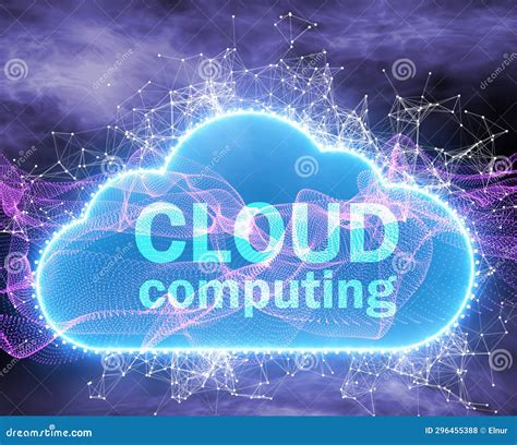 Cloud Computing Concept 3d Rendering Stock Illustration