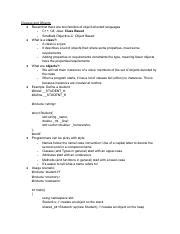 CSE 3150 Week 5 Notes Pdf Classes And Objects Recall That There Are