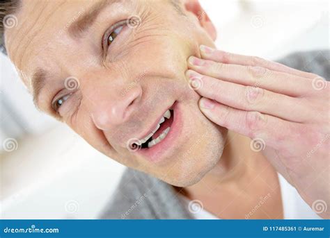 Man In Depression With Tooth Pain Stock Image Image Of Ache Portrait