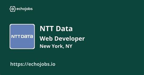 Ntt Data Is Hiring Web Developer New York Ny Javascript Flask Django Typescript Azure React