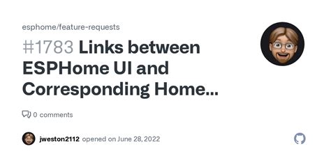 Links Between Esphome Ui And Corresponding Home Assistant Device Page If Running As An Addon
