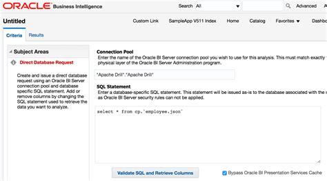 Using Apache Drill With Obiee 12c