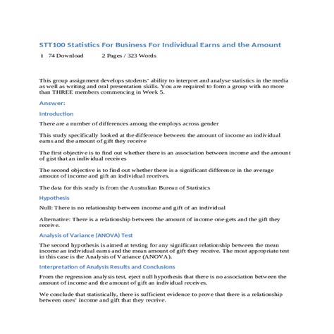 Interpretation Of Analysis Results And Conclusions