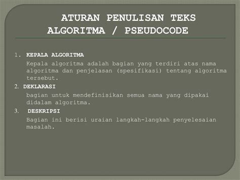 Ppt Algoritma Pseudocode Powerpoint Presentation Free Download Id