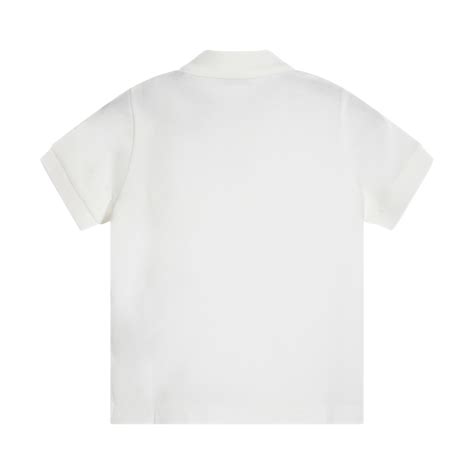 White Cotton Polo Shirt