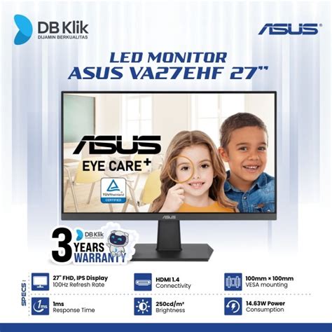 Led Monitor Asus Va Ehf Hz Ips Fhd Ms Hdmi